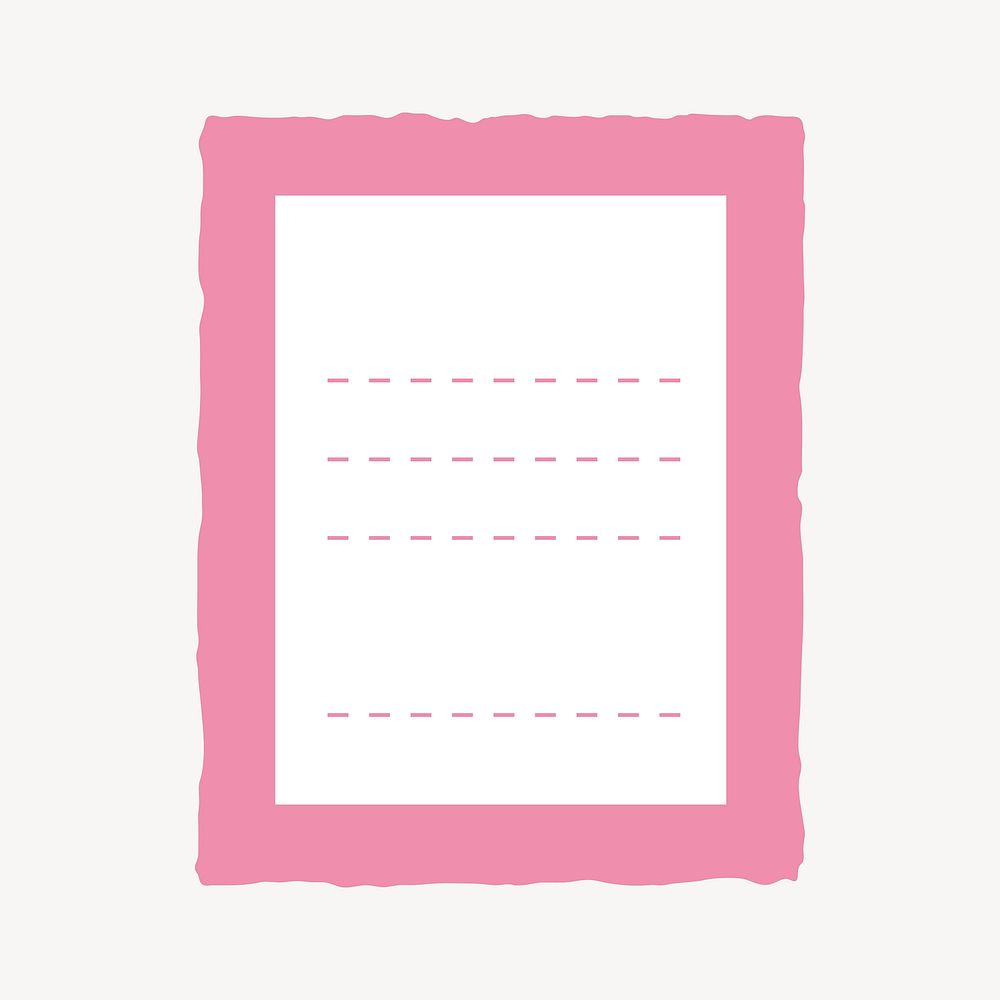 Notepad frame collage element vector | Premium Vector - rawpixel