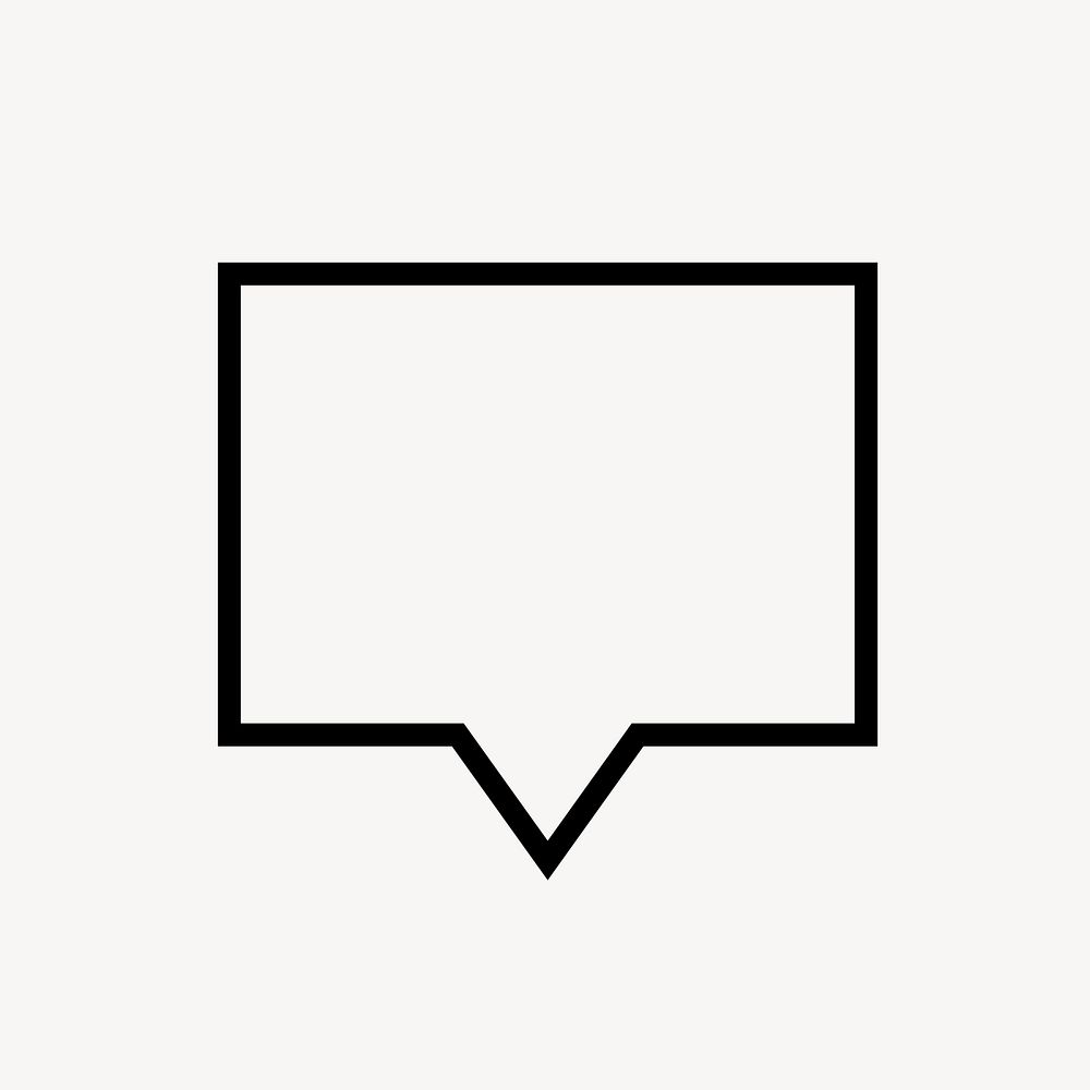 Speech bubble collage element vector | Premium Vector - rawpixel