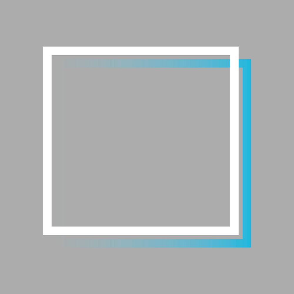 White outlined square shape vector | Premium Vector - rawpixel