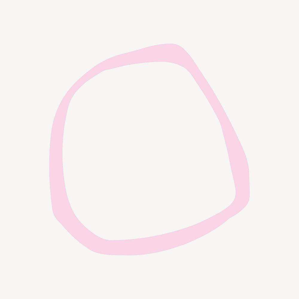 Pink circle frame, collage element | Premium Vector - rawpixel