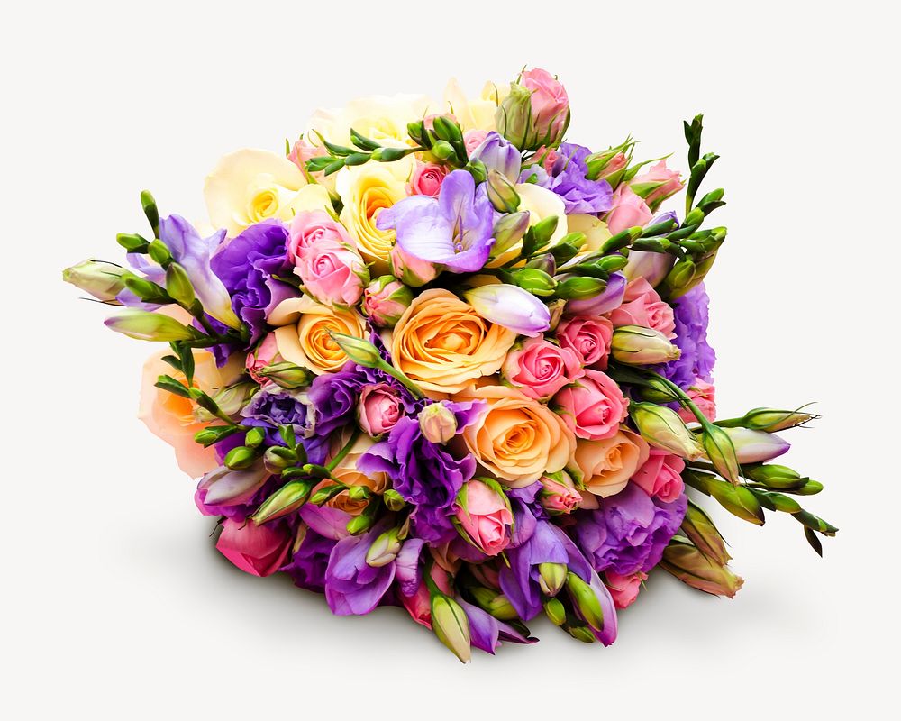 Flower bouquet collage element psd | Premium PSD - rawpixel