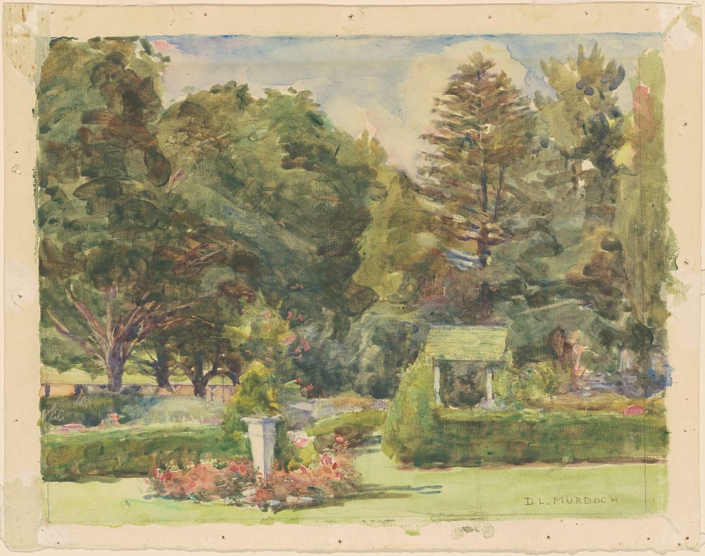 Parmelee Garden (ca. 1920) Dora | Free Photo Illustration - rawpixel