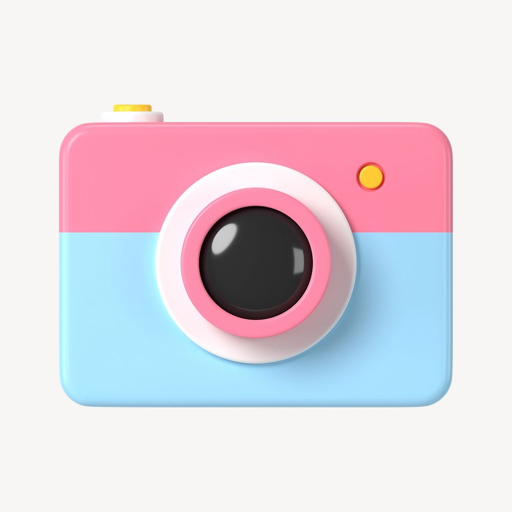 3D camera clipart, social media | Free Photo Illustration - rawpixel