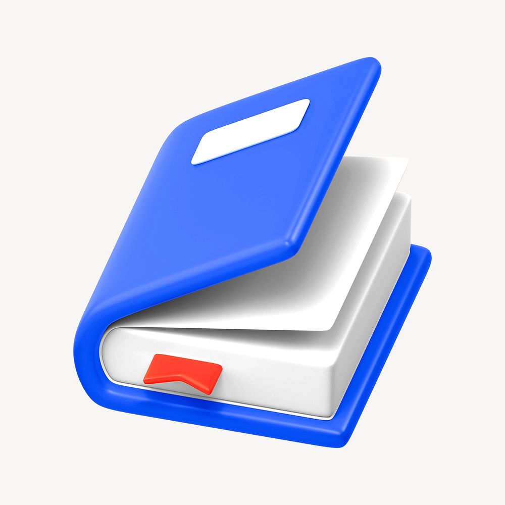 Blue book, education icon, 3D | Free Photo Illustration - rawpixel