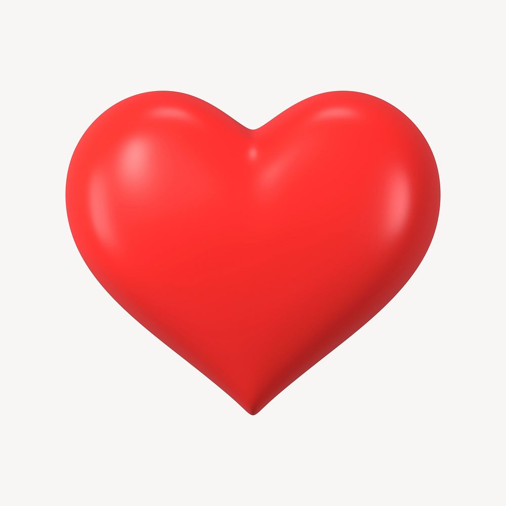 Heart, health icon, 3D rendering | Free Photo Illustration - rawpixel