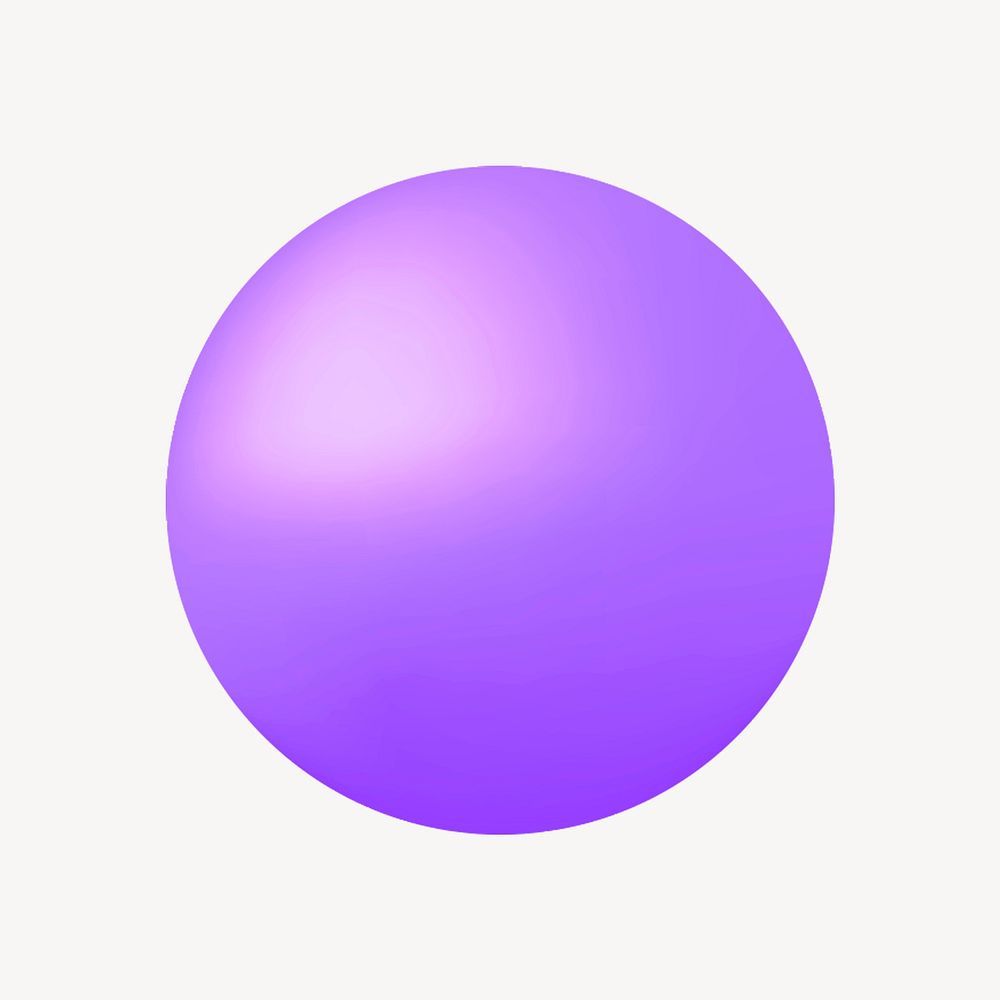 3D purple ball, shape collage | Premium PSD - rawpixel