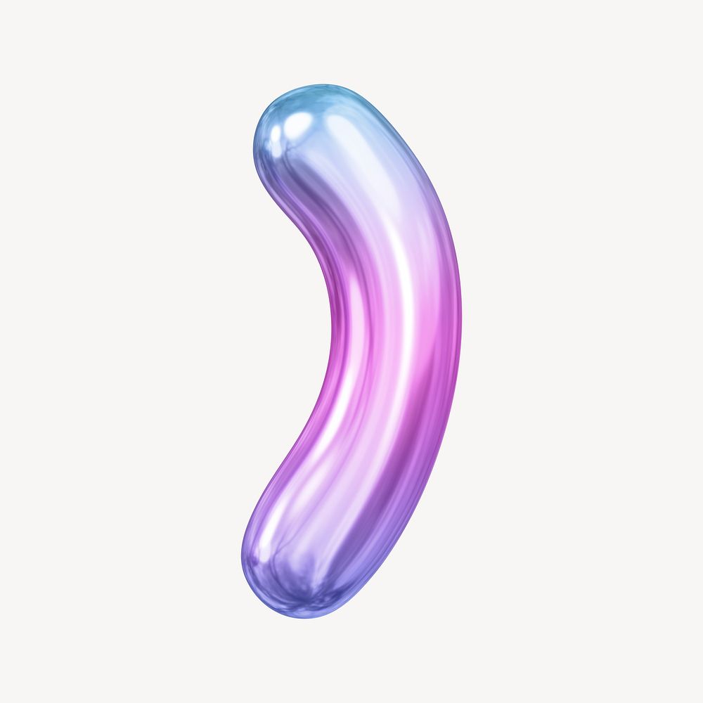 Parentheses bracket symbol, pink 3D | Free Photo - rawpixel