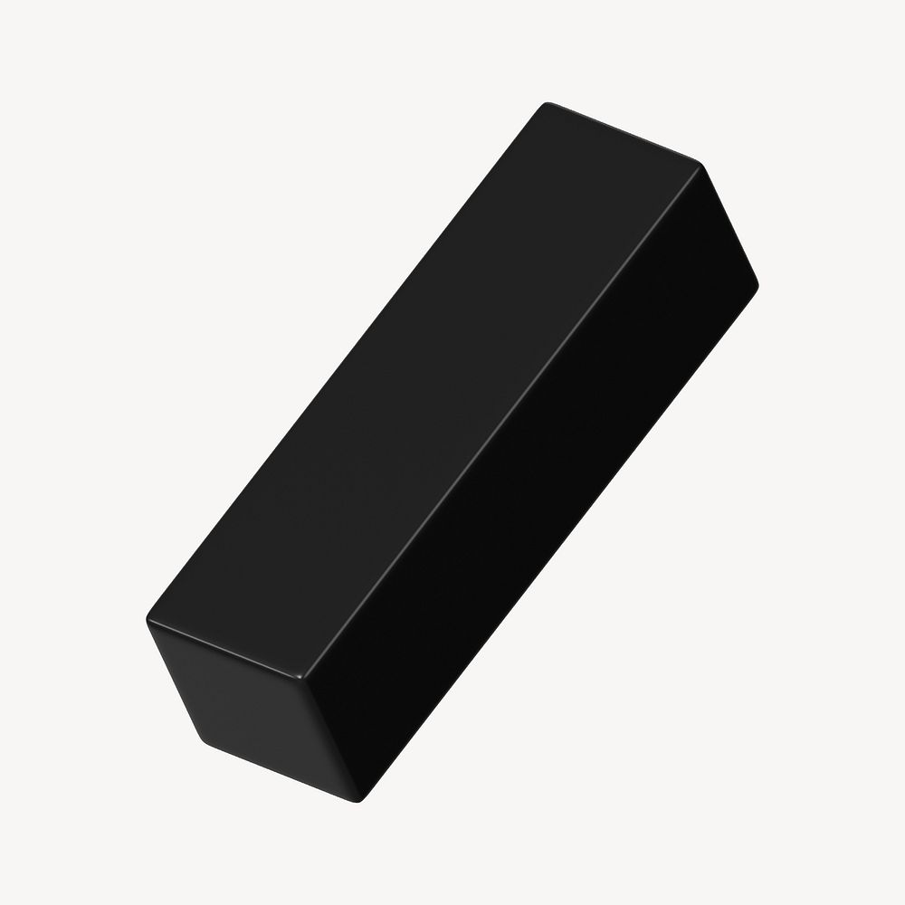3D black cuboid, geometric shape | Free Photo - rawpixel