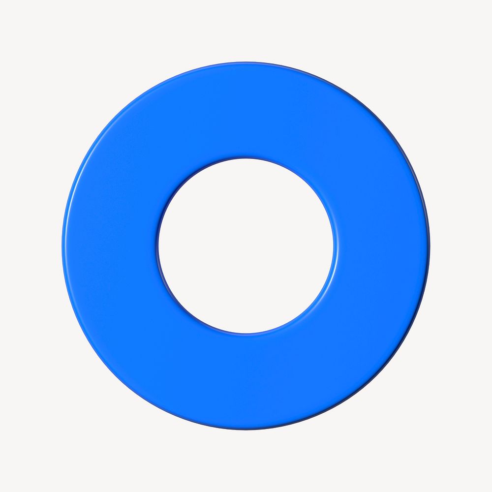 3D blue annulus, geometric ring | Free Photo - rawpixel