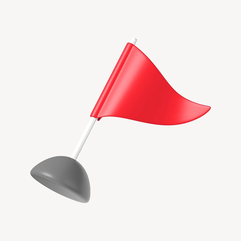 Red flag 3d icon, business | Free Photo - rawpixel