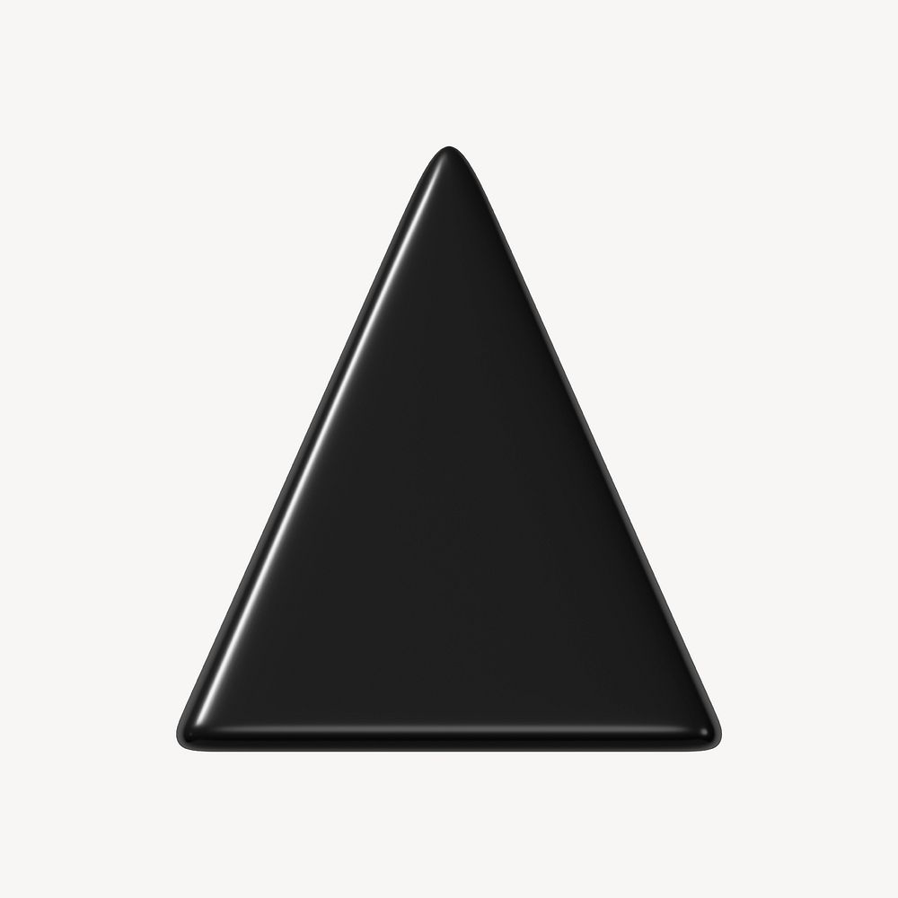 3D black triangle, geometric shape | Free Photo - rawpixel