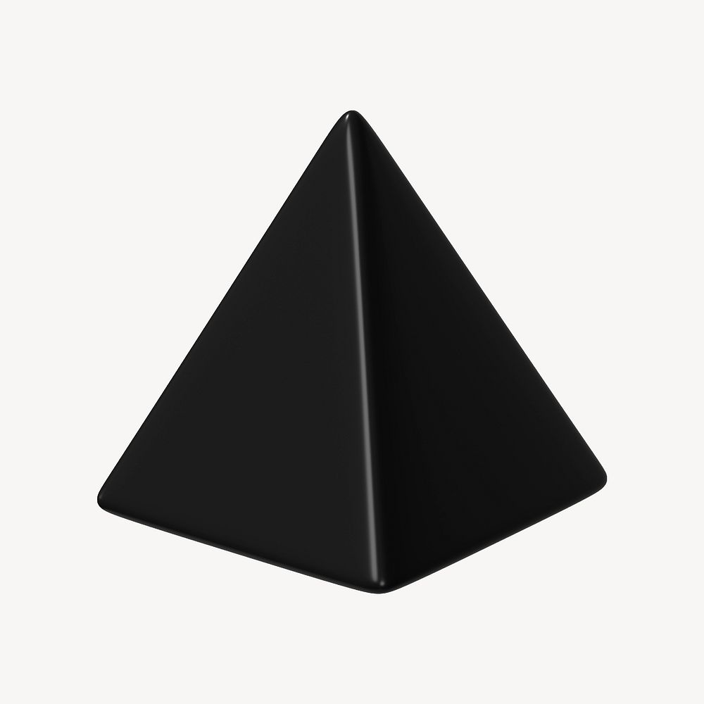 3D black pyramid, geometric shape | Free Photo - rawpixel