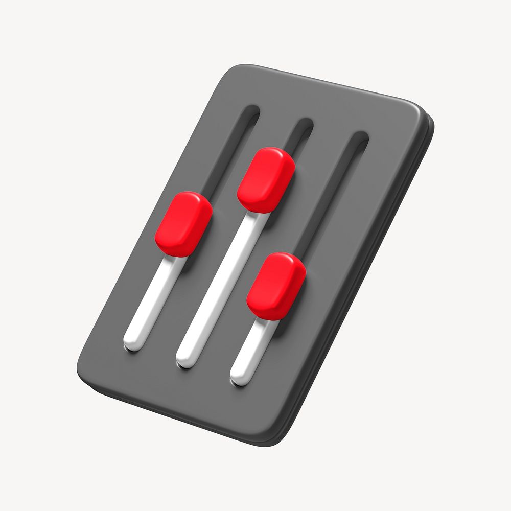 Audio control 3D icon, business | Free Photo - rawpixel