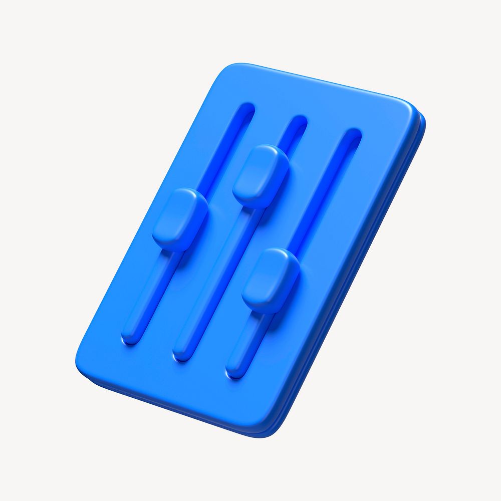 Audio control 3D icon, business | Free Photo - rawpixel