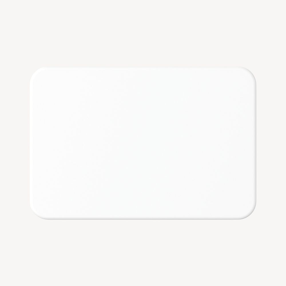 3D white rectangle, geometric shape | Free Photo - rawpixel