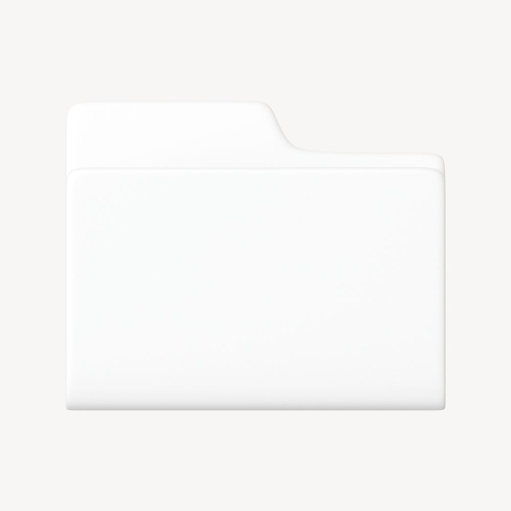 3D white folder, document icon | Premium PSD - rawpixel