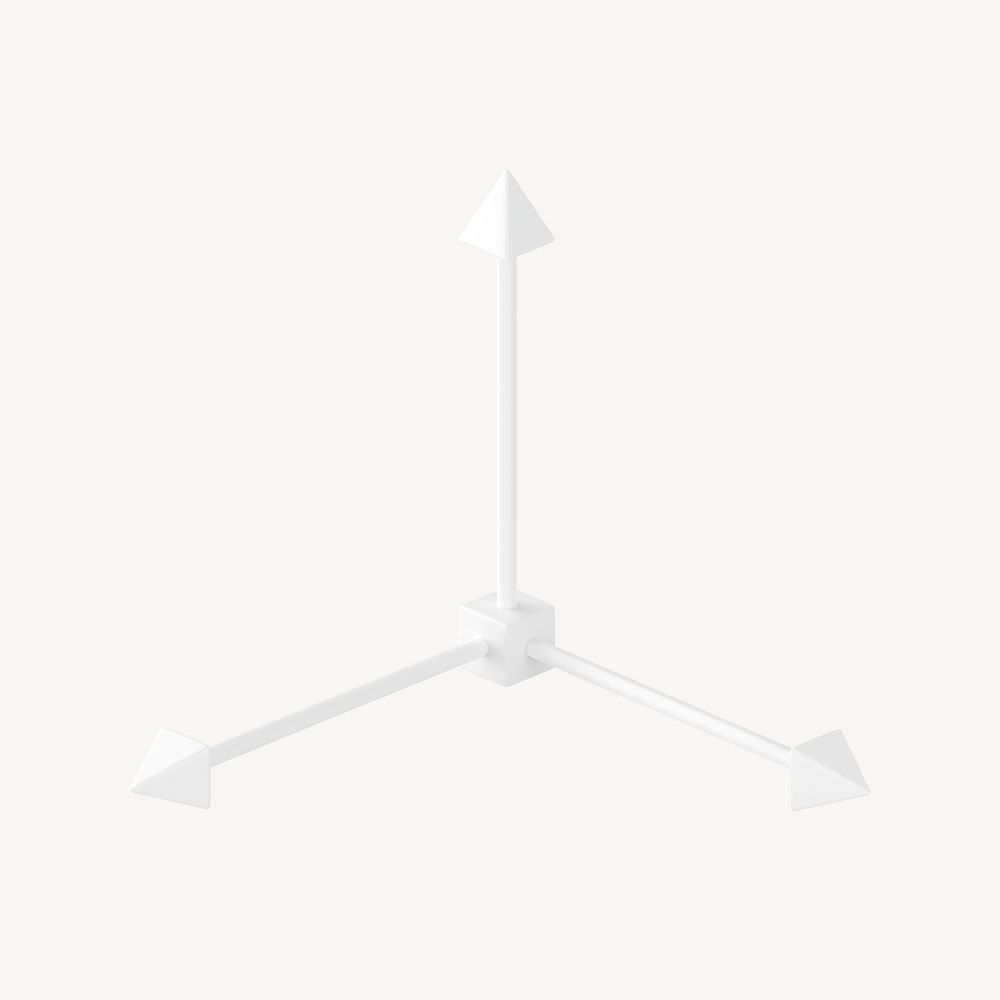 3D white axis, geometric shape | Free Photo - rawpixel