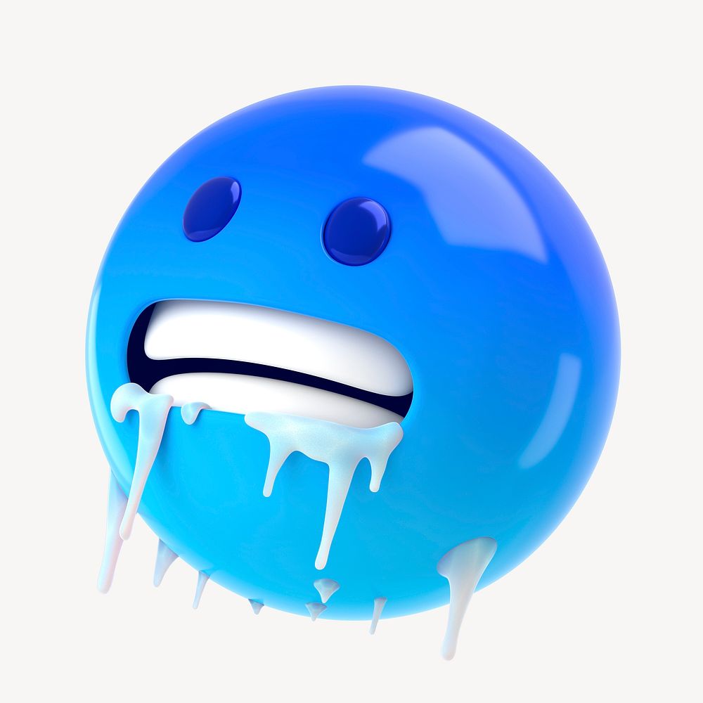 3D cold face emoticon illustration | Premium Photo - rawpixel
