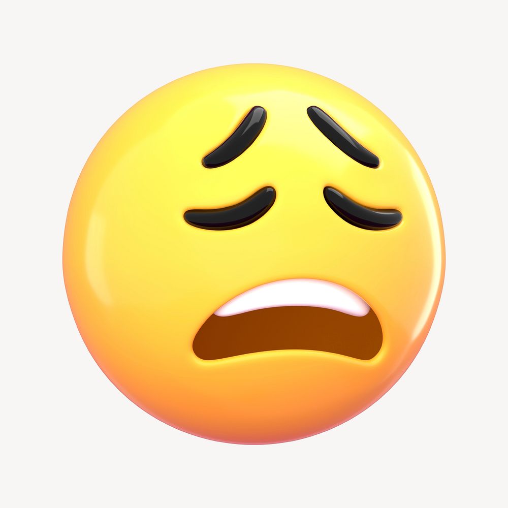 Disappointed face 3D emoticon illustration | Free Photo Illustration ...