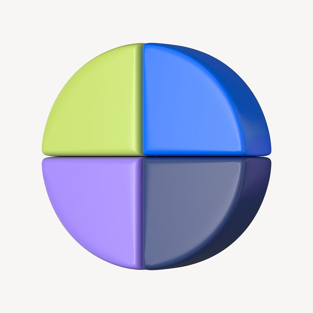 Colorful pie chart business graph | Premium PSD - rawpixel