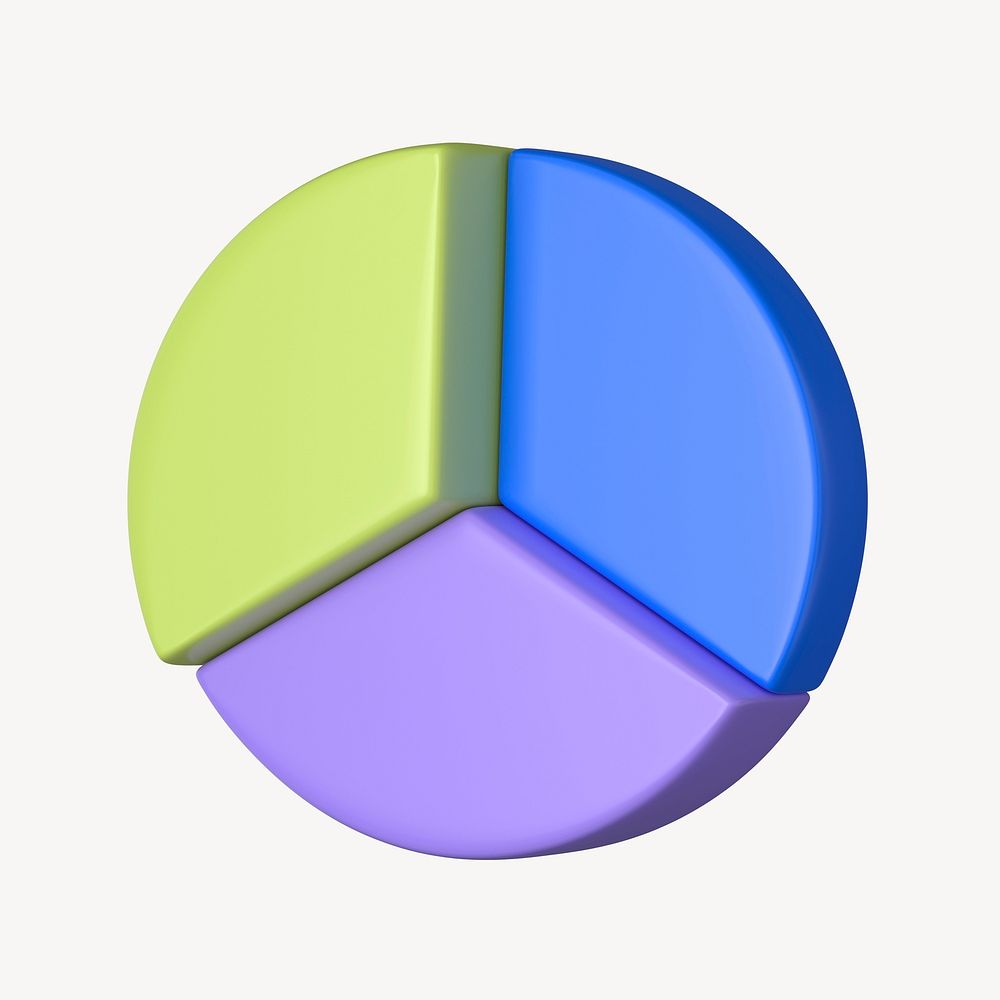 3d pie chart business graph, | Premium PSD - rawpixel