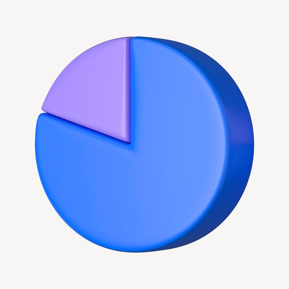 Blue pie chart business graph | Premium Photo - rawpixel