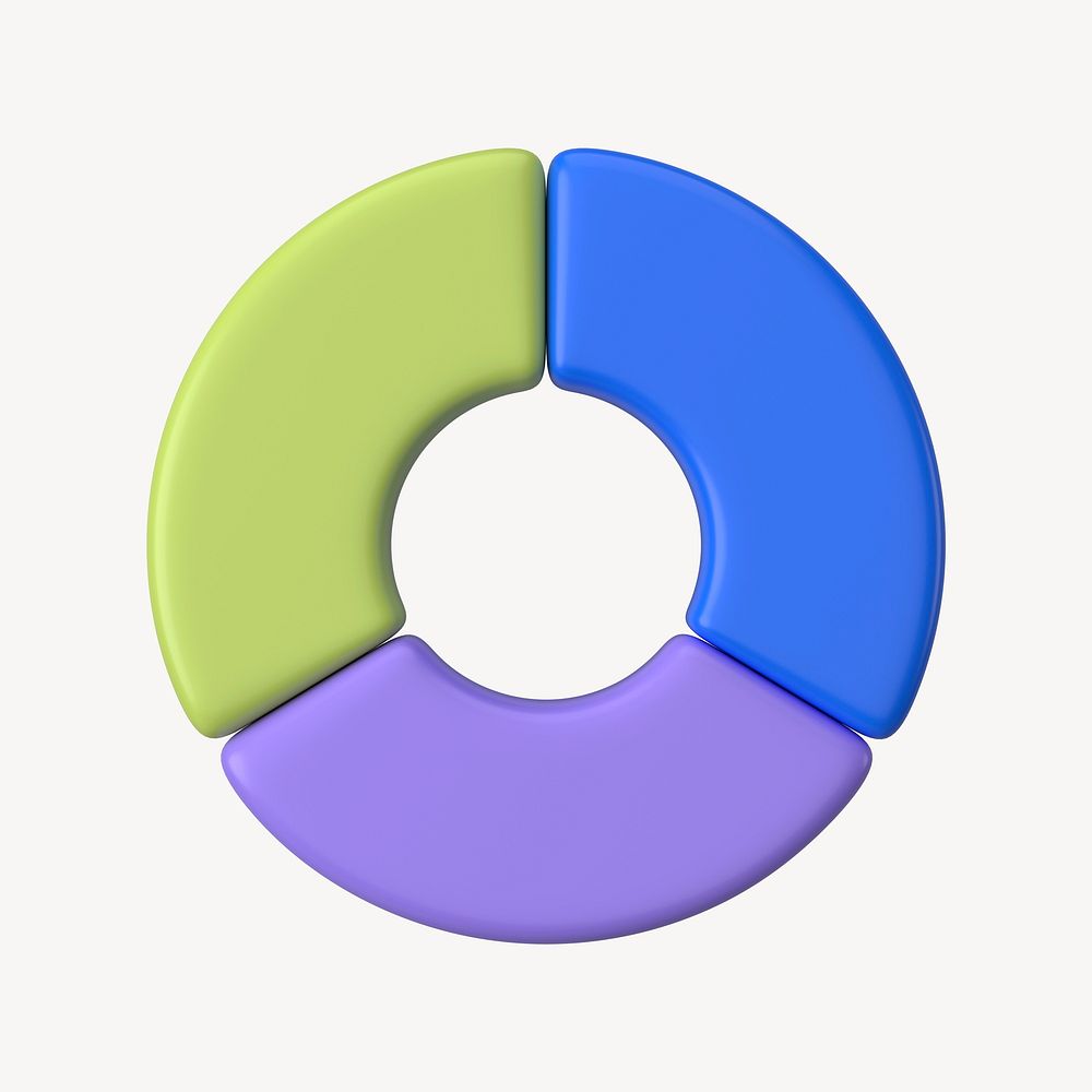 Circular chart graph, 3D business | Premium PSD - rawpixel