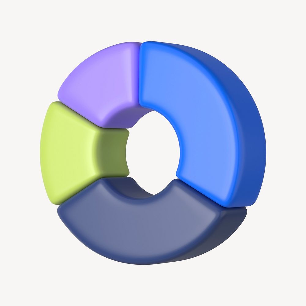 Doughnut chart graph 3d rendered | Premium Photo - rawpixel