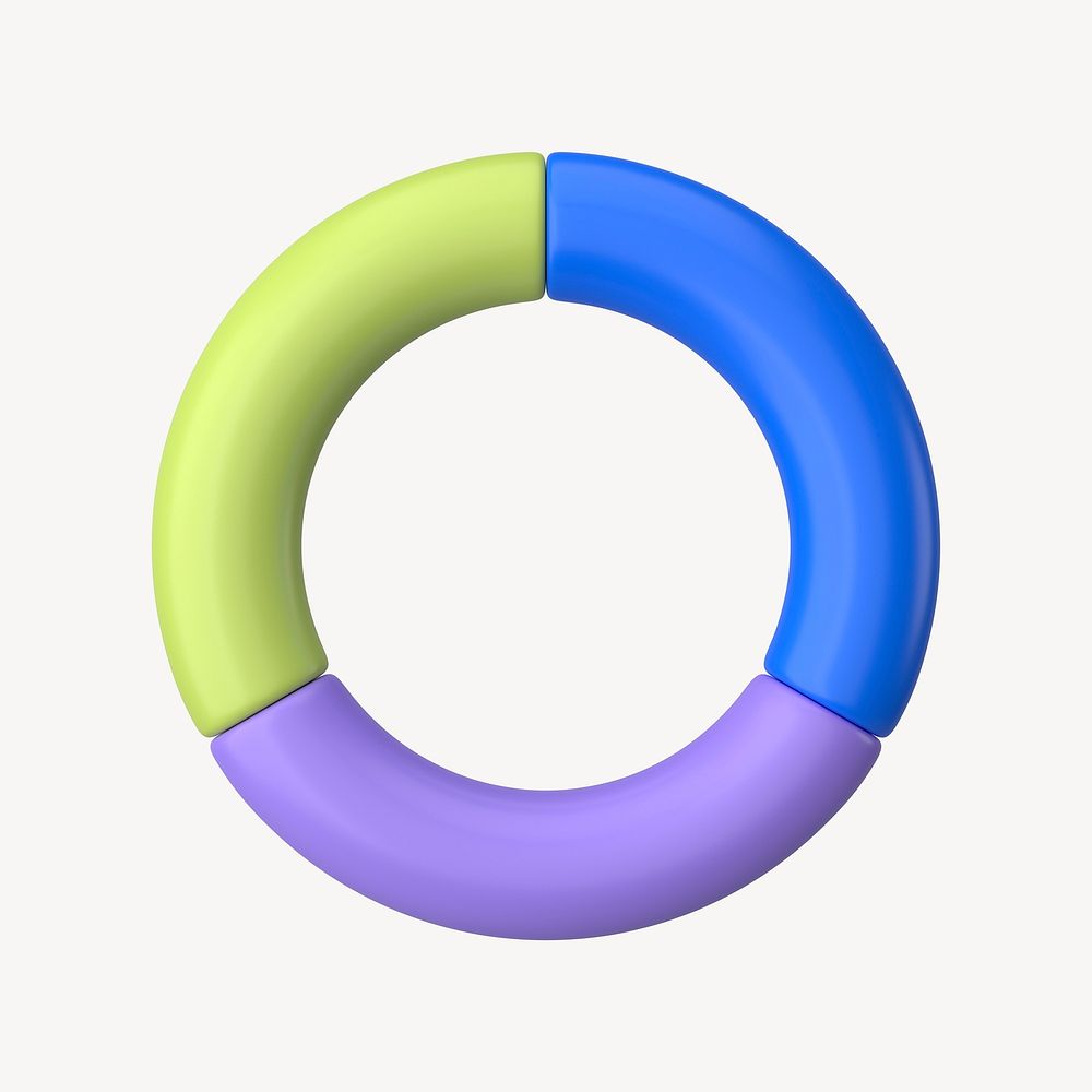 Doughnut chart graph 3d rendered | Premium Photo - rawpixel