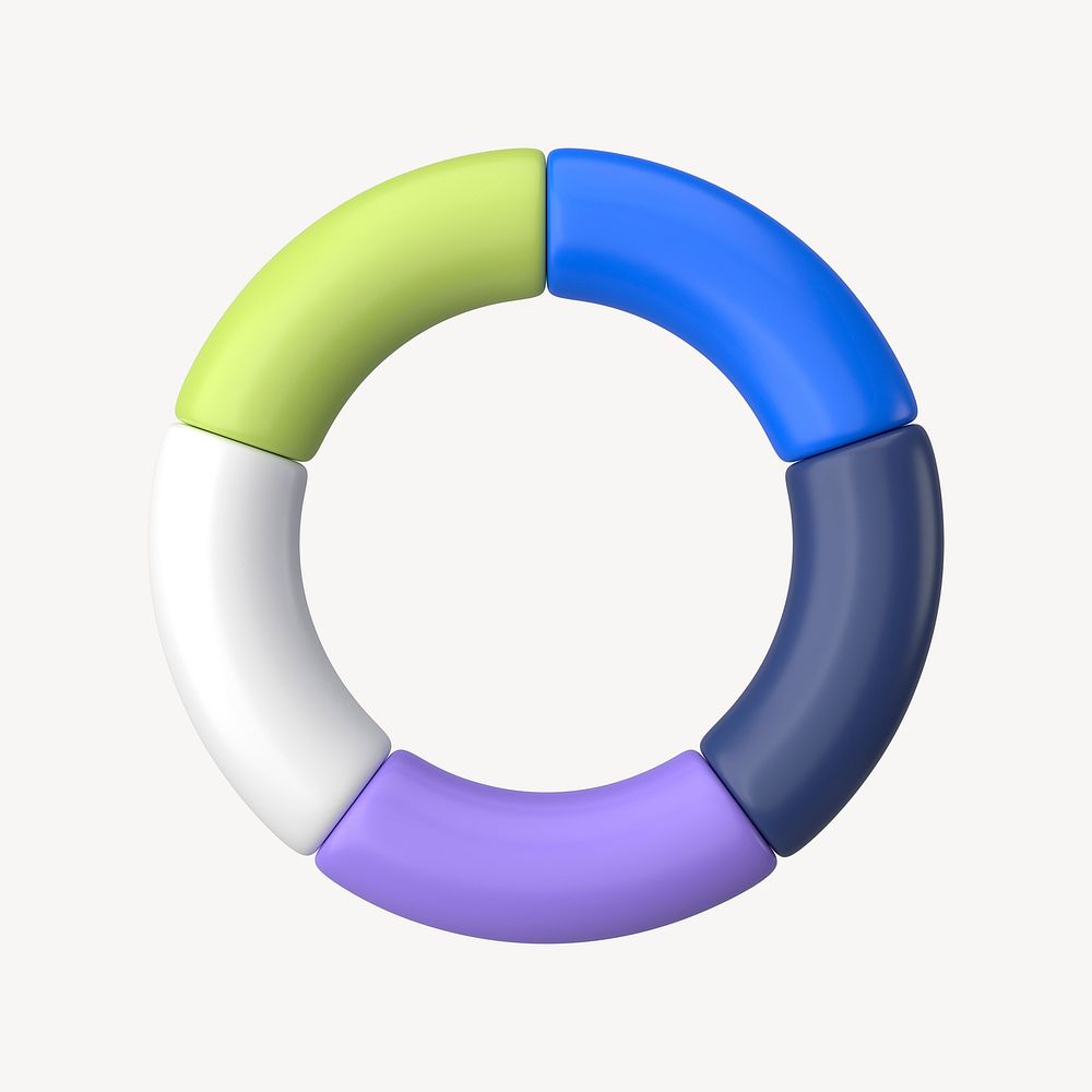 Doughnut chart graph 3d rendered | Premium Photo - rawpixel