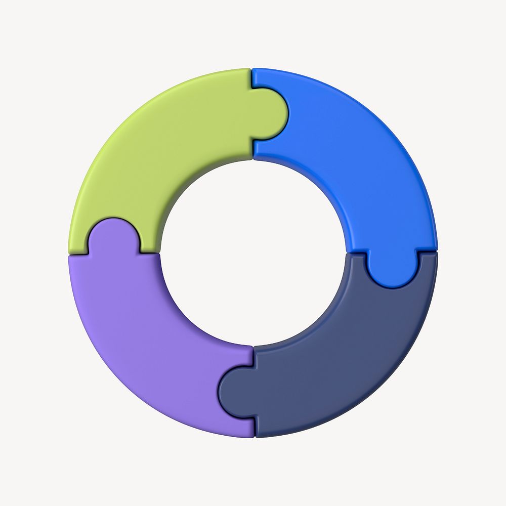 Circular chart graph 3d rendered | Premium Photo - rawpixel