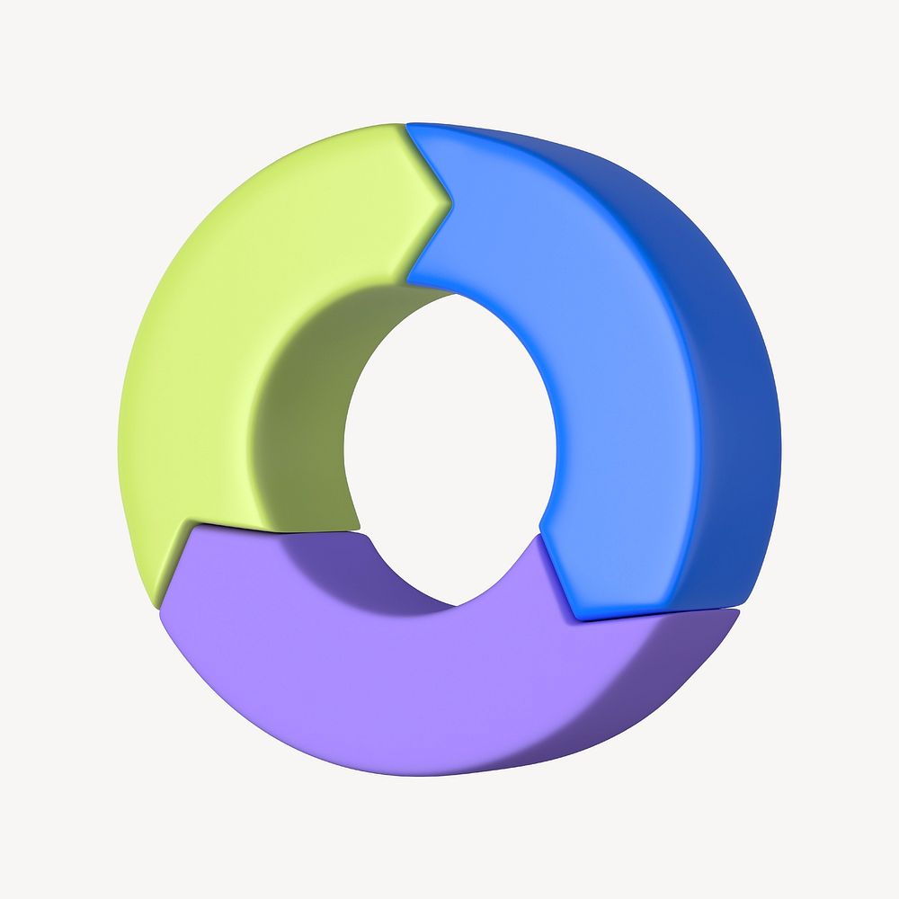 Donut chart graph 3d rendered | Premium Photo - rawpixel