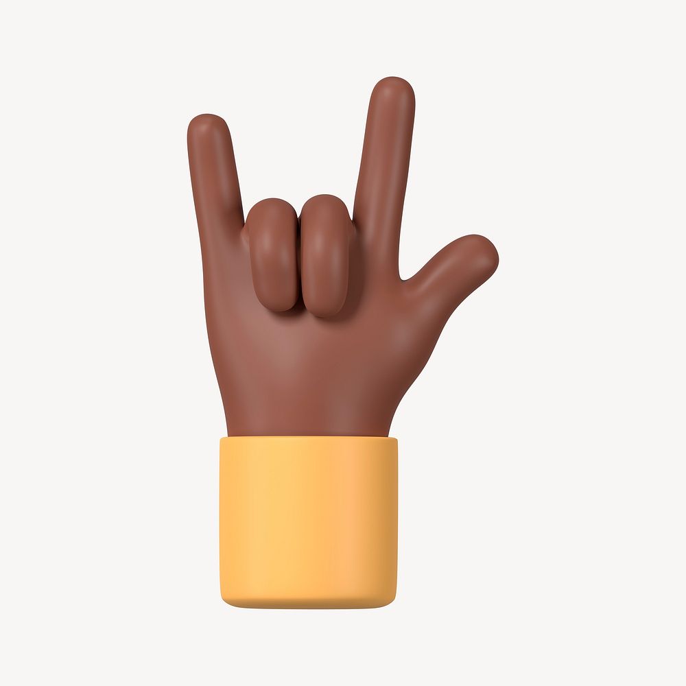 ILY black hand sign, gesture | Premium Photo - rawpixel