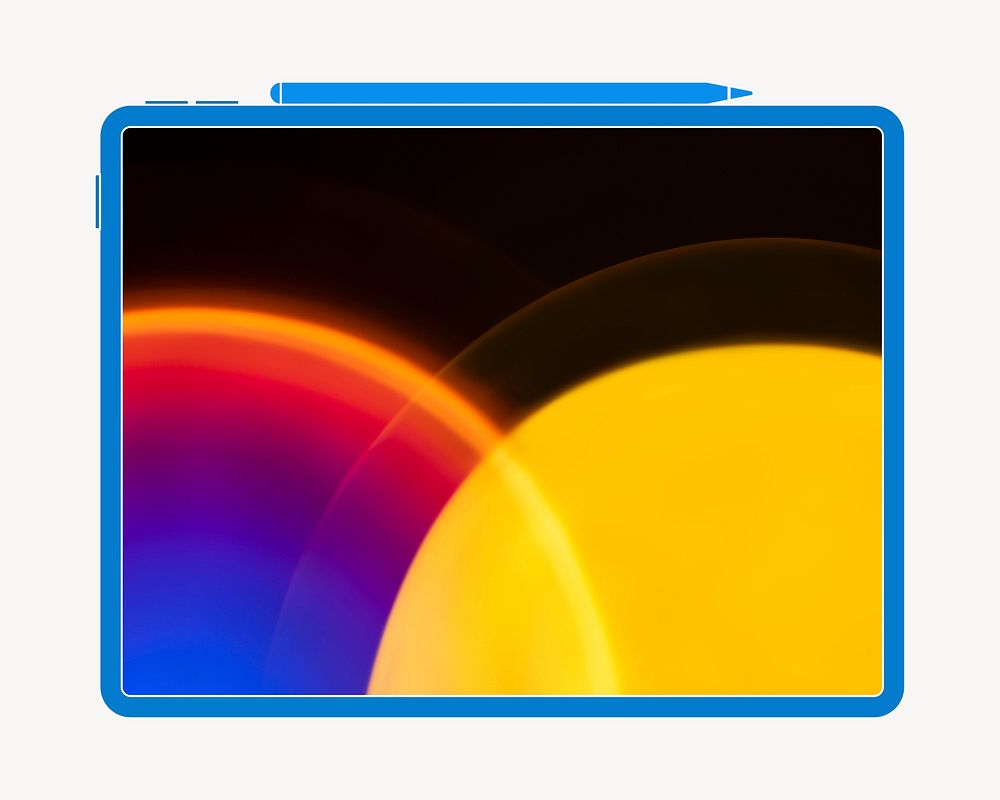 Blue tablet with gradient screen | Free Photo - rawpixel