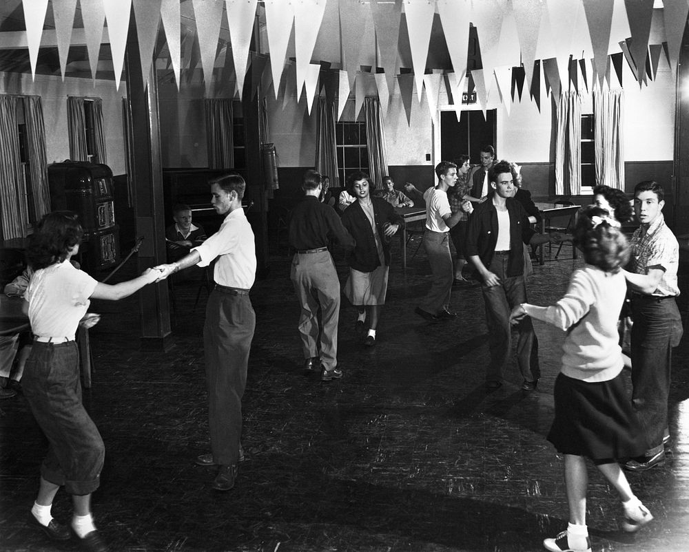 Teen Dance 1940s Oak Ridge | Free Photo - rawpixel
