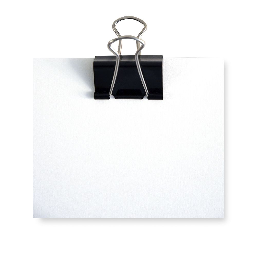 Black paper clip isolated design | Free Photo - rawpixel