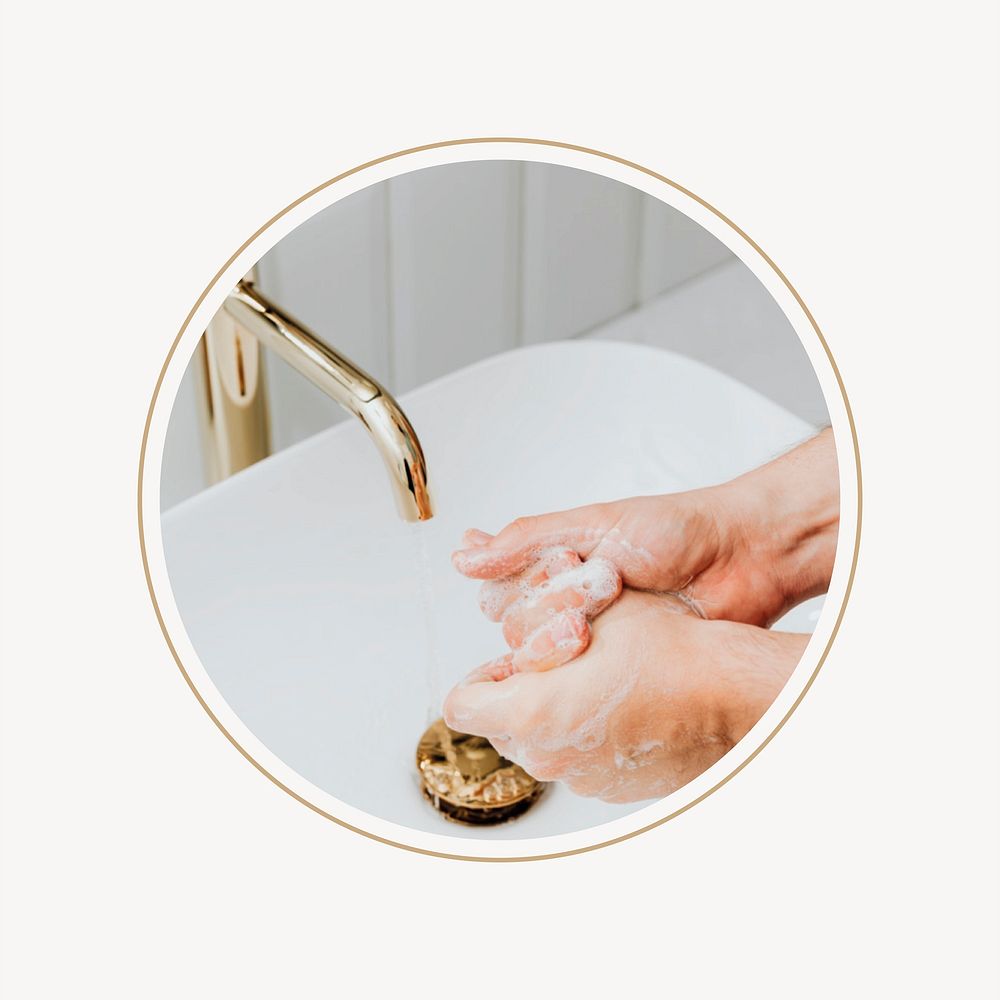 Hand washing badge, Covid-19 prevention | Free Vector - rawpixel