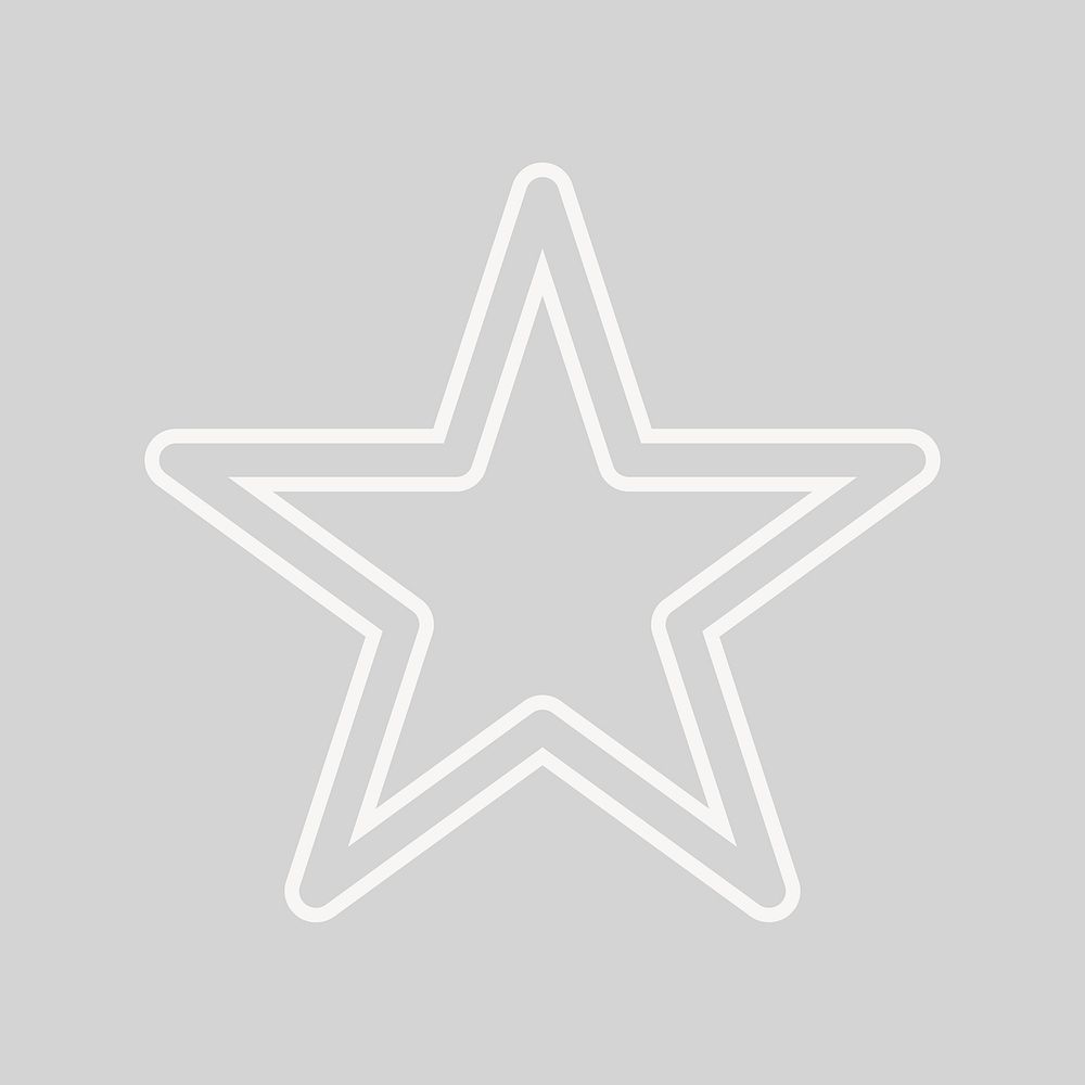 White star outline clipart vector | Premium Vector - rawpixel