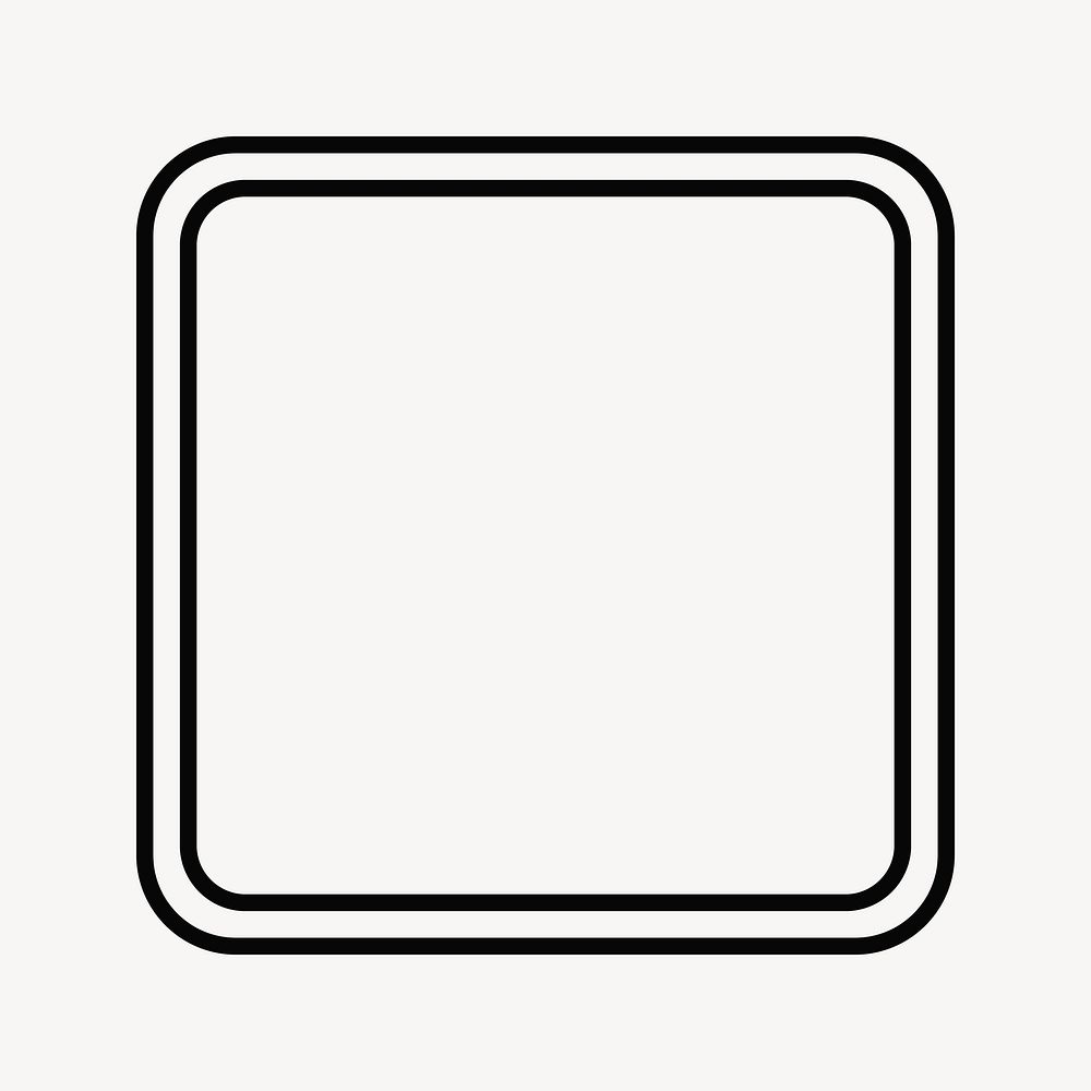 Square frame logo element vector | Premium Vector - rawpixel