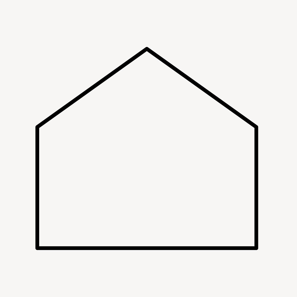 Pentagon shape logo element vector | Premium Vector - rawpixel