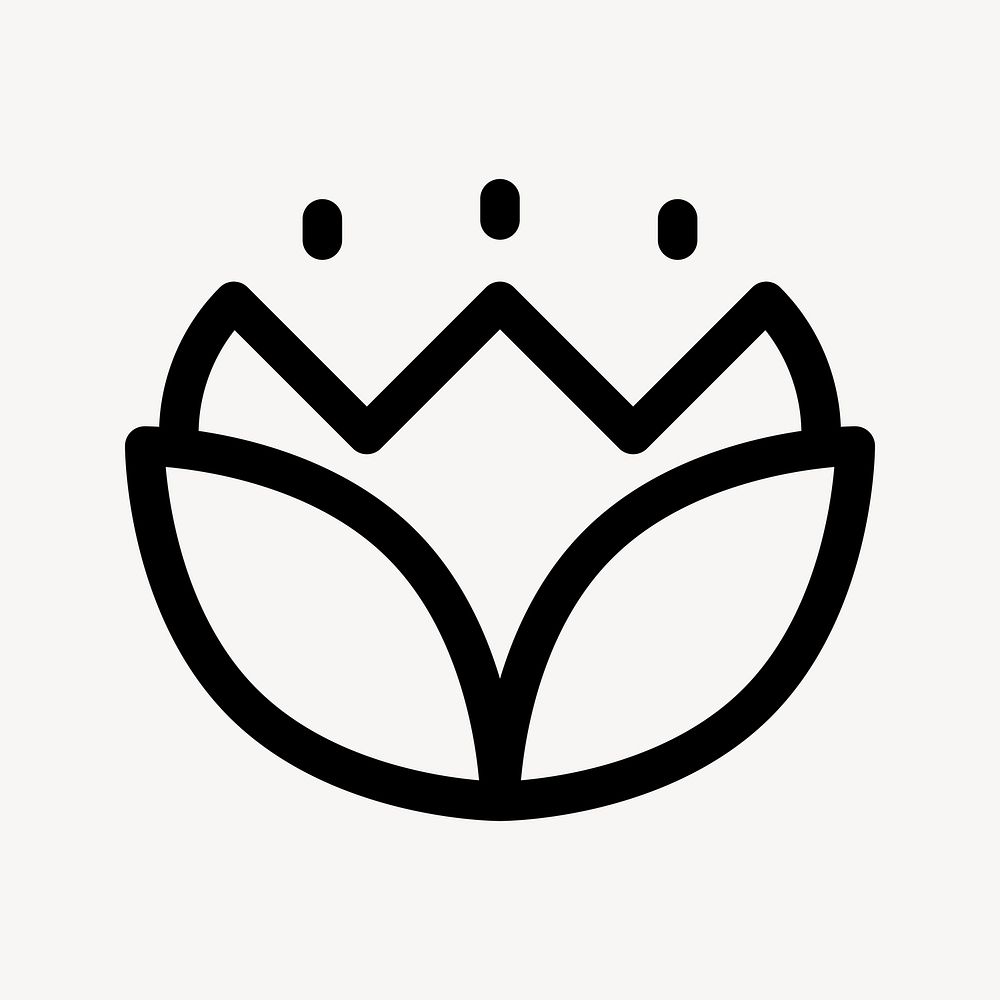 Simple flower logo element design | Premium Photo - rawpixel