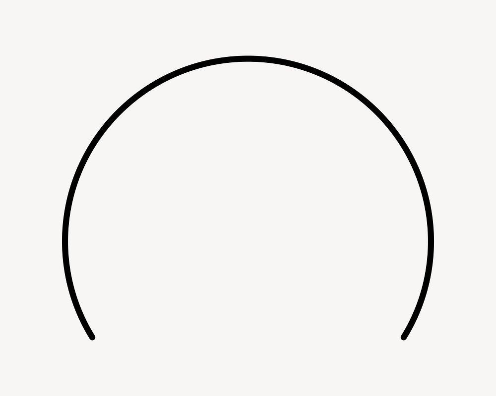 Arch line circle collage element | Premium Photo - rawpixel