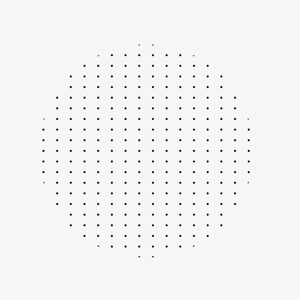 Dot pattern circle collage element | Premium Vector - rawpixel