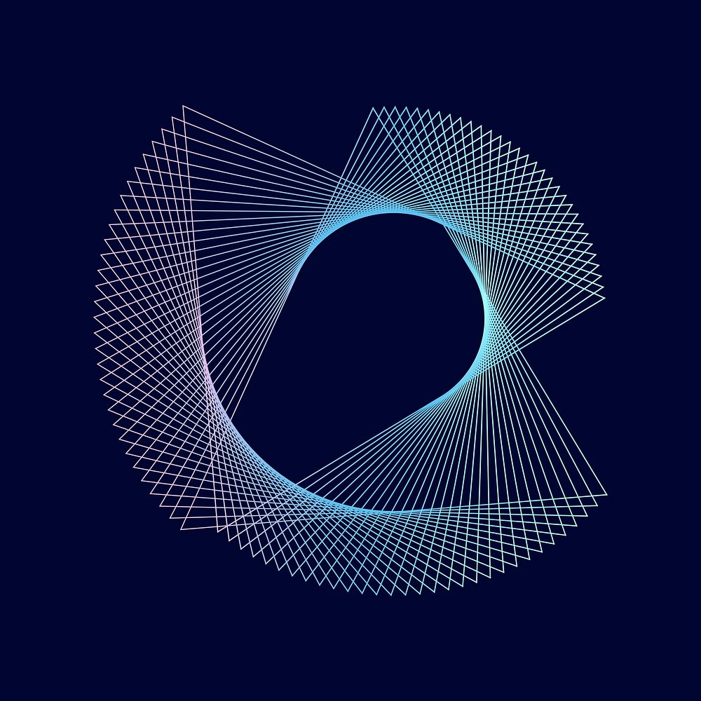 Gradient blue wireframe clipart vector | Premium Vector - rawpixel