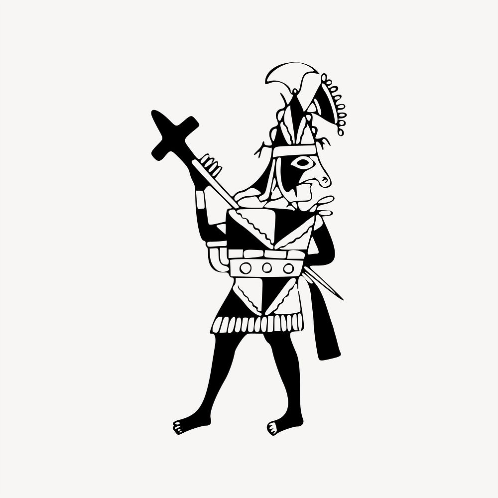 Mayan drawing clipart, illustration vector. | Free Vector - rawpixel