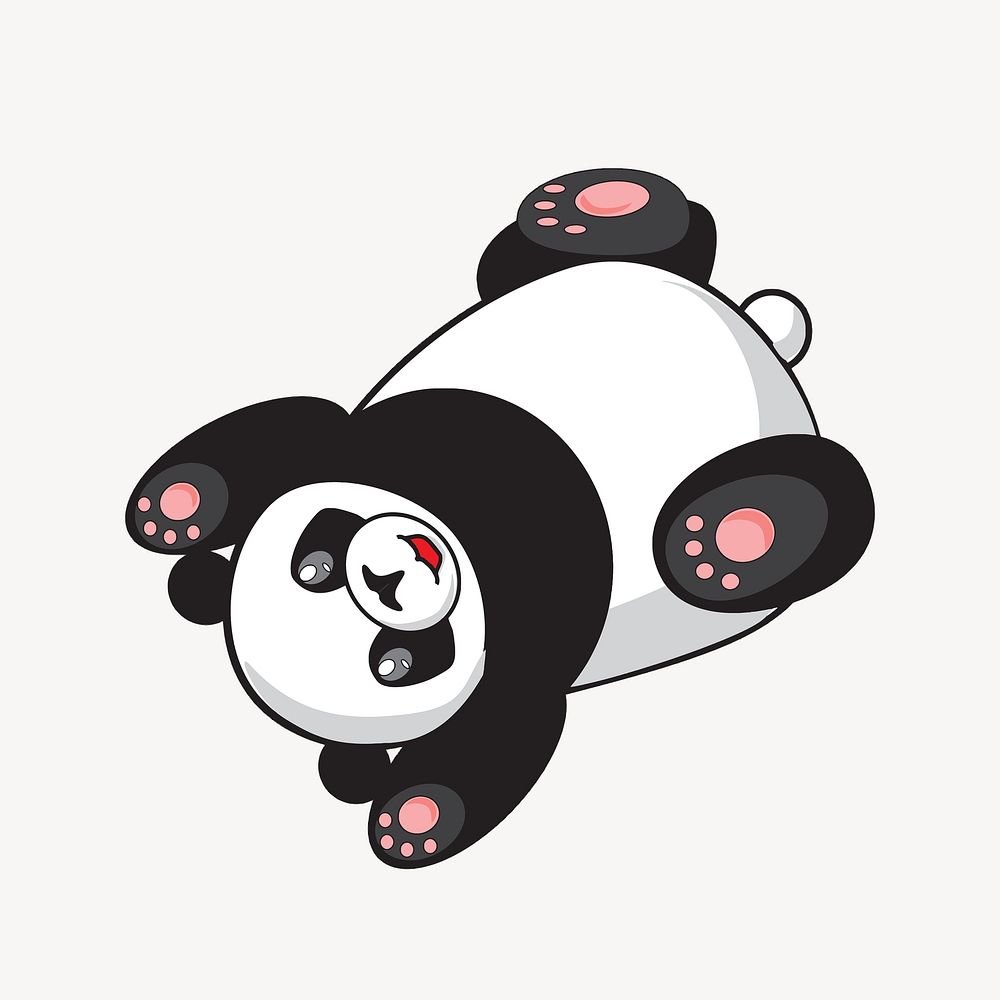 Panda clipart vector | Free Vector - rawpixel