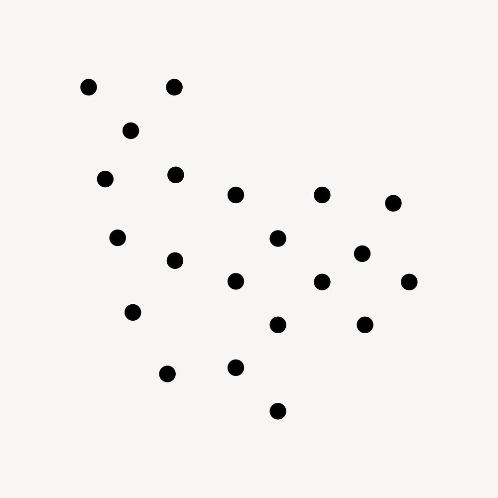 Abstract dotted shape collage element | Premium Vector - rawpixel