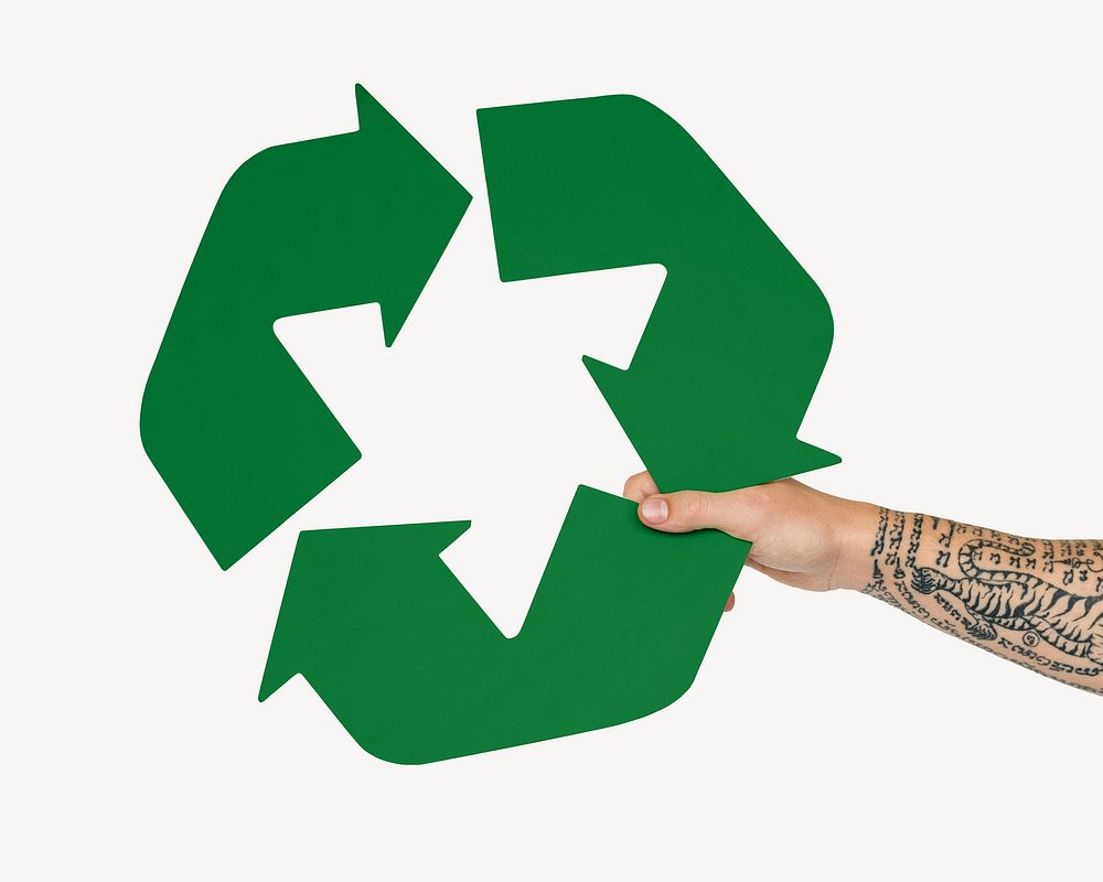 Hand holding recycle sign isolated | Premium Photo - rawpixel