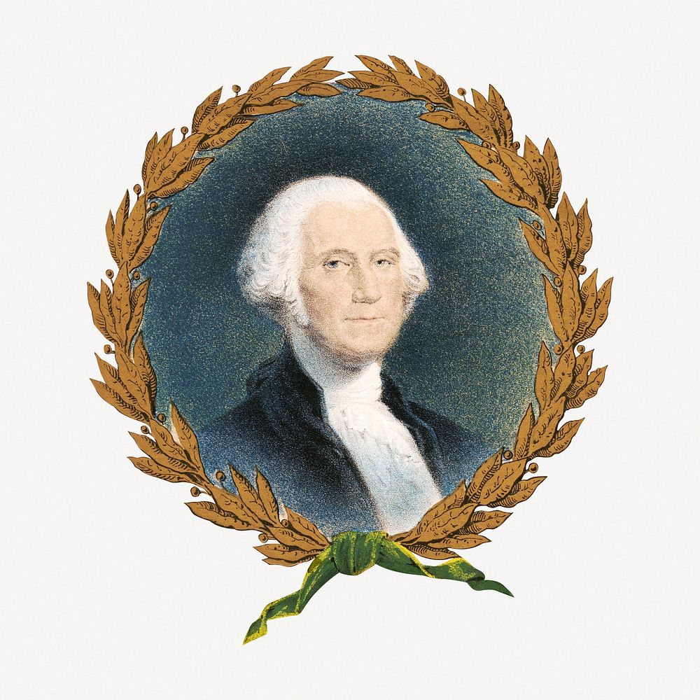 George Washington portrait badge psd. | Premium PSD - rawpixel