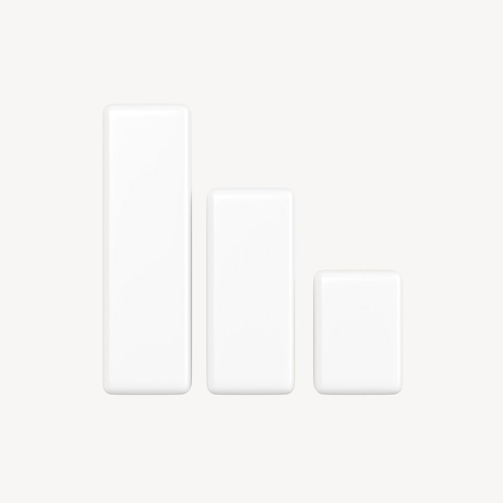 Minimal bar graph 3D rendered | Premium Photo - rawpixel